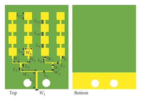 A The Geometry Of The Fully Inkjet Printed 4 × 4 Flexible Patch Array