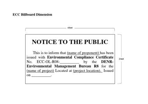 Ecc Billboard Dimension Pdf