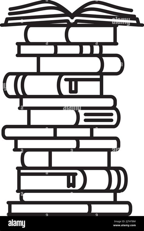 Stack Of Books Icon Vector
