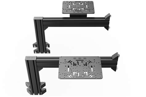 Flight Sim Control Mounts With 2 Side Supports For All Aluminum Cockpits