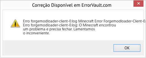 Como Corrigir O Erro Forgemodloader Client Log Minecraft Error Forgemodloader Client Log