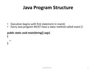 PPT Java Program Structure PowerPoint Presentation Free Download ID 7344550