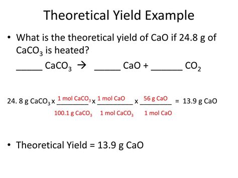 Theoretical Yield