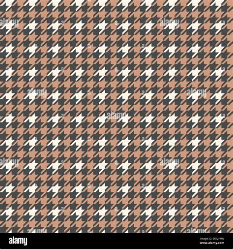Houndstooth Seamless Pattern Tartan Tweed Print Vector Illustration