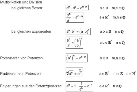 Regeln Zum Lösen Von Exponentialgleichungen • 123mathe
