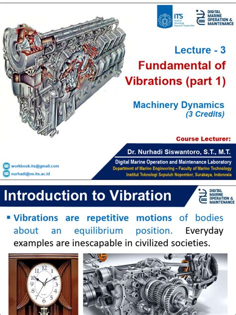 Lecture 3 Fundamental Of Vibration Part 1 Pdf Damping Oscillation