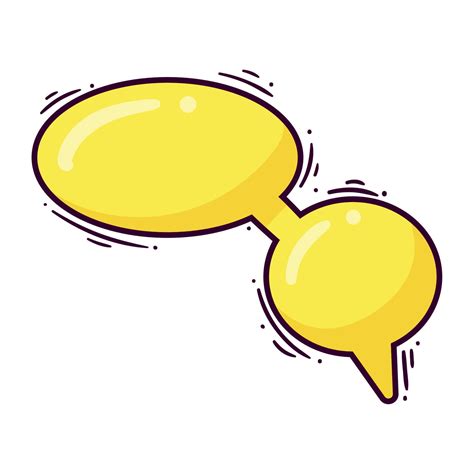 Yellow Double Speech Bubbles 10528060 Vector Art At Vecteezy