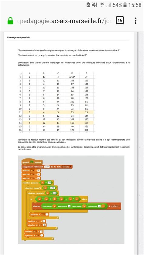 Triplets Pythagoriciens — Are Na