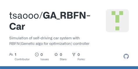 GitHub Tsaooo GA RBFN Car Simulation Of Self Driving Car System With