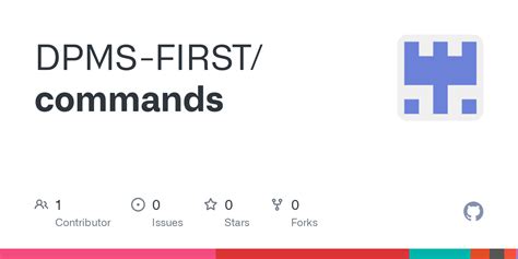 Github Dpms Firstcommands