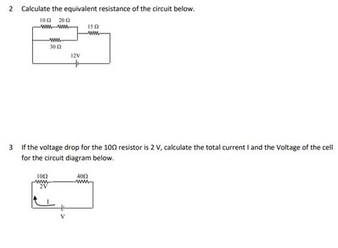 Solved Calculate The Total Current And The Total Voltage Chegg