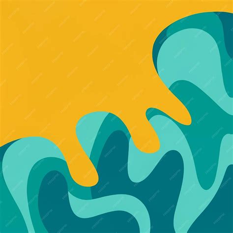 Premium Photo Abstract Yellow Background With Wavy Shapes Flowing And Curvy Shapes This Asset