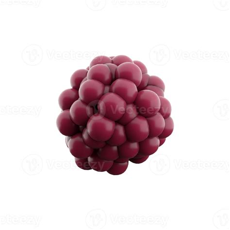 3d Rendering Cartoon Raspberry Icon 3d Render Red Color Fresh Berry Icon Cartoon Raspberry