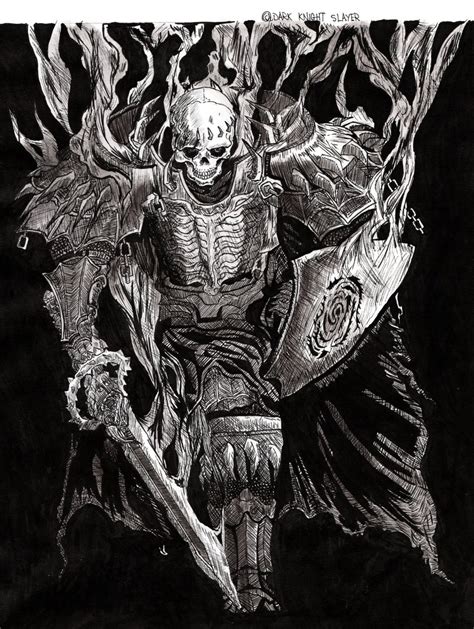 Skull Knight Drawing At Guadalupe Harshaw Blog