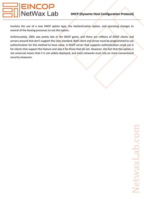 Dhcp Dynamic Host Configuration Protocol Pdf