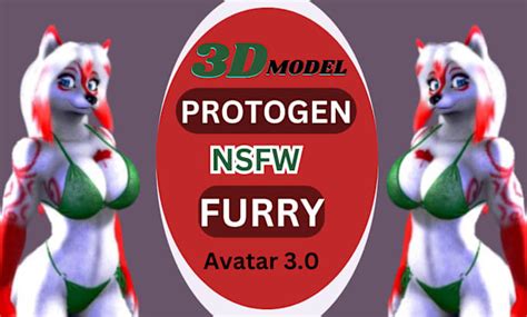 create custom 3d furry avatar anime vtuber nsfw fursona furry avatar