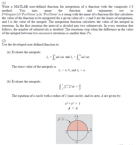 Solved Function For Integration Of A Function With The Chegg