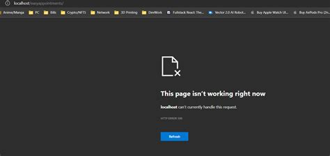 Cannot Connect To Installation Page From Local Build · Issue 1301 · Alextselegidis
