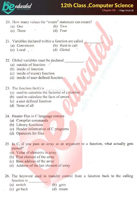 chapter 6 computer science ics part 2 notes inter part 2 notes