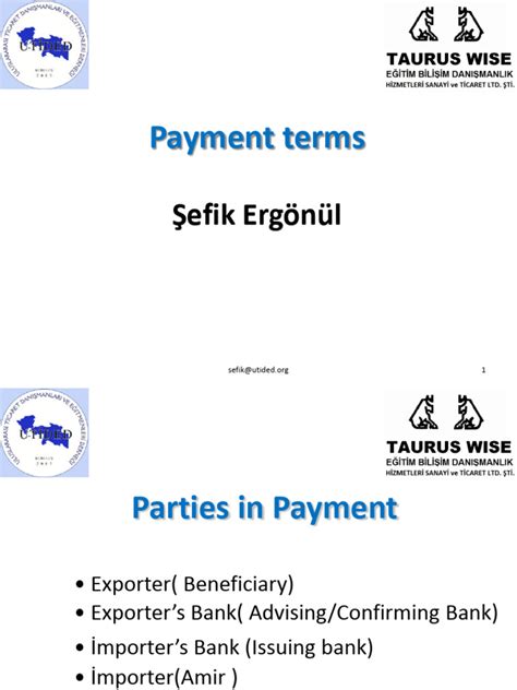 Payment Terms Pdf