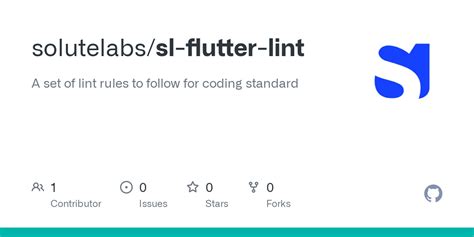 Github Solutelabssl Flutter Lint A Set Of Lint Rules To Follow For