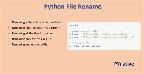 Rename Files In Python Pynative