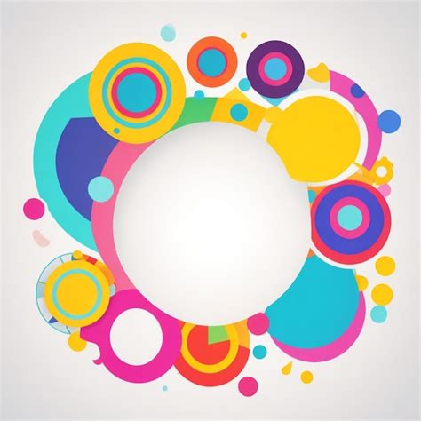 Premium Ai Image Vector Colorful Circular Shapes Letterhead