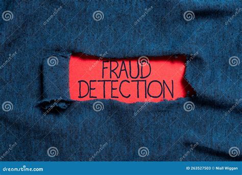 Conceptual Display Fraud Detection Word Written On Identification Of Actual Or Expected Fraud