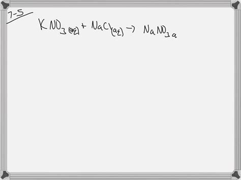 Solved Mixing An Aqueous Solution Of Potassium Nitrate With An Aqueous Solution Of Sodium