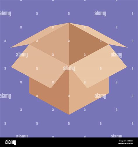 Cardboard Box Vector Illustration Cardboard Box Package Vector Carton Delivery Packaging Stock