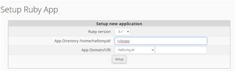 cara setup aplikasi ruby di hosting cpanel knowledge base jagoan
