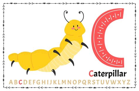 벡터 스칸디나비아 알파벳 만화 어린이 알파벳 손으로 그린 디자인 편지를 배우기 위해 엽서 포스터 스티커 등의 디자인에 탁월 S 애벌레 프리미엄 벡터