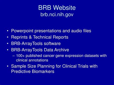 Ppt Development And Validation Of Predictive Classifiers Using Gene Expression Profiles