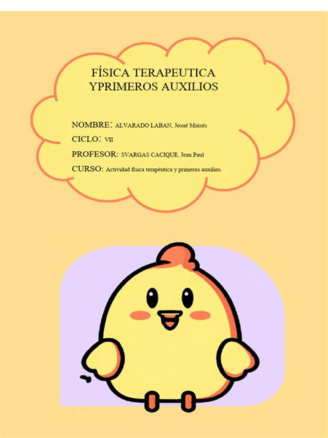 Portada Kawaii Pollito Pdf