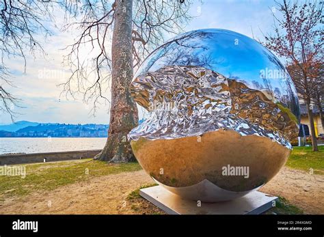 lugano switzerland march 13 2022 the sphere shaped big data