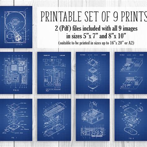 Blueprint Art Etsy