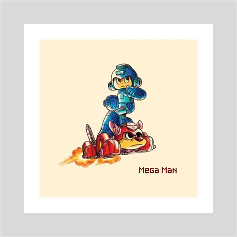 My Nes Mega Man An Art Print By Zack Giallongo Inprnt