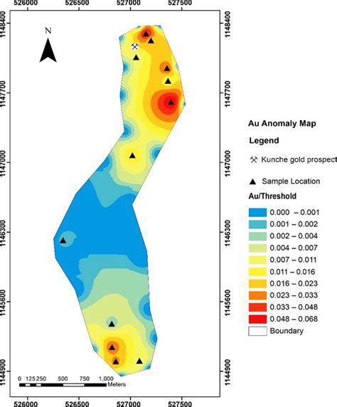 Single Element Anomaly Map For Au Download Scientific Diagram