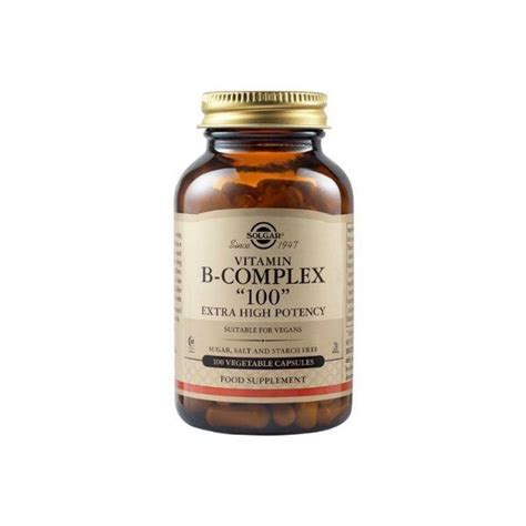 Solgar Vitamin B-Complex "100" Capsules | Ballyduff Pharmacy