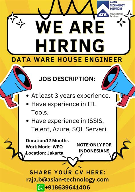 rajashekar bommena on linkedin linkedinfam ats hiring dwhengineer itltools ssis talend