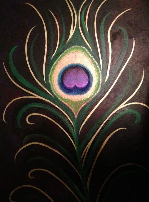 Peacock Feather Painting Acrylic At Explore