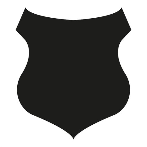 Premium Vector A Black Shield Stock Vector