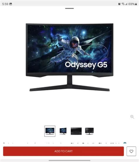 SAMSUNG ODYSSEY G Curved Gaming Monitor Mhz PicClick CA