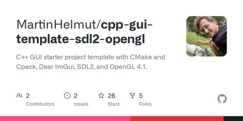 Cpp Gui Template Sdl2 Opengldocsquickstartmd At Main · Martinhelmutcpp Gui Template Sdl2