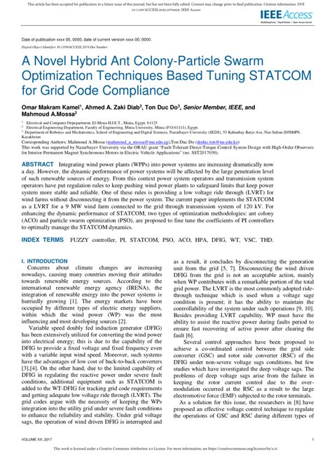 Pdf A Novel Hybrid Ant Colony Particle Swarm Optimization Techniques