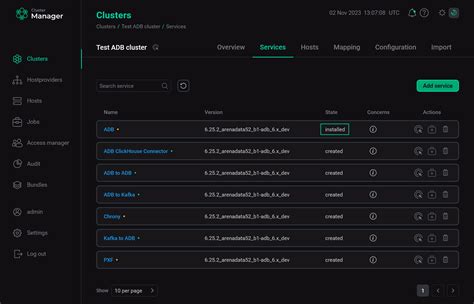 Установка кластера Adb с помощью Adcm Online Adb Arenadata Docs