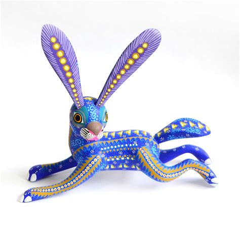 Alebrije Conejo De Madera Artesanías De México