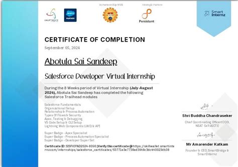 Sai Sandeep Abotula On Linkedin Smartinternz Salesforce Skilledonsalesforce Thesmartbridge