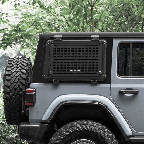 Tacmolle Rear Side Window Storage Panel For Jeep Wrangler Jl 2018 2025