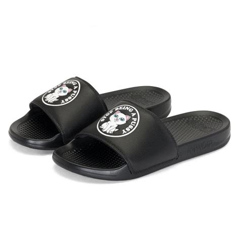 Shop Ripndip Stop Being A Pussy Slides Footwear Natterjacks